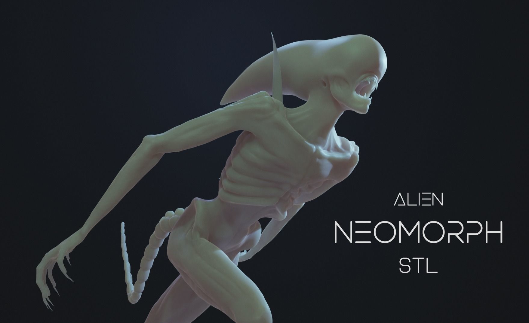 Alien Neomorph 3D model 3D printable | CGTrader