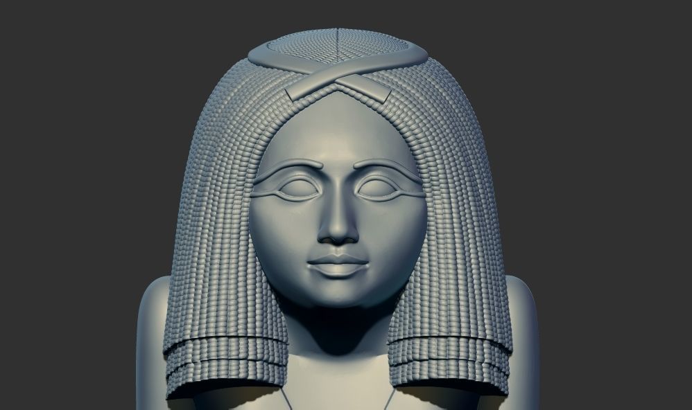 Ancient Egyptian pharaoh princess statue 3d printable Model 3D model 3D ...