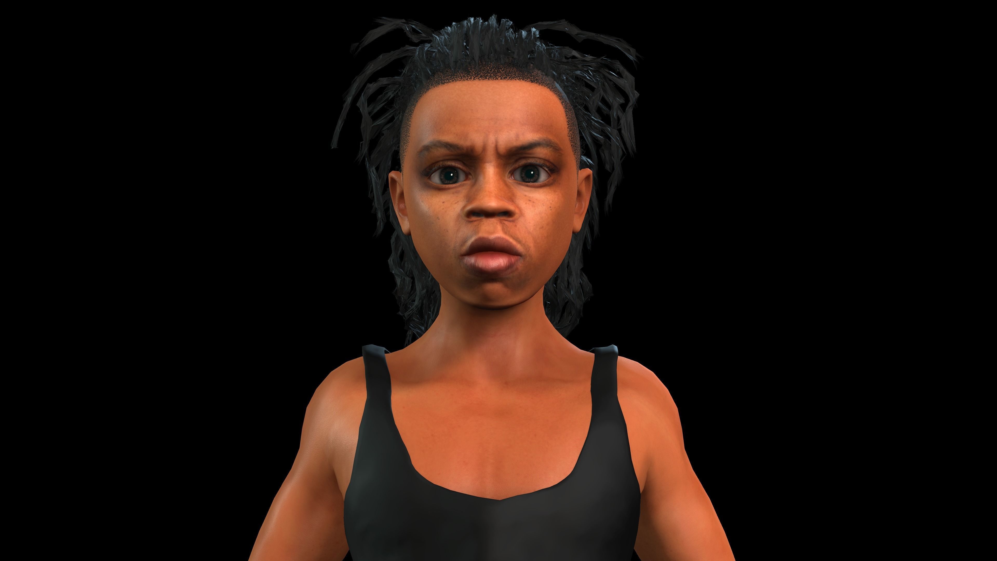 Cartoon Jay Z Character 3D Rigged for Blender Iclone 3ds 3D model ...