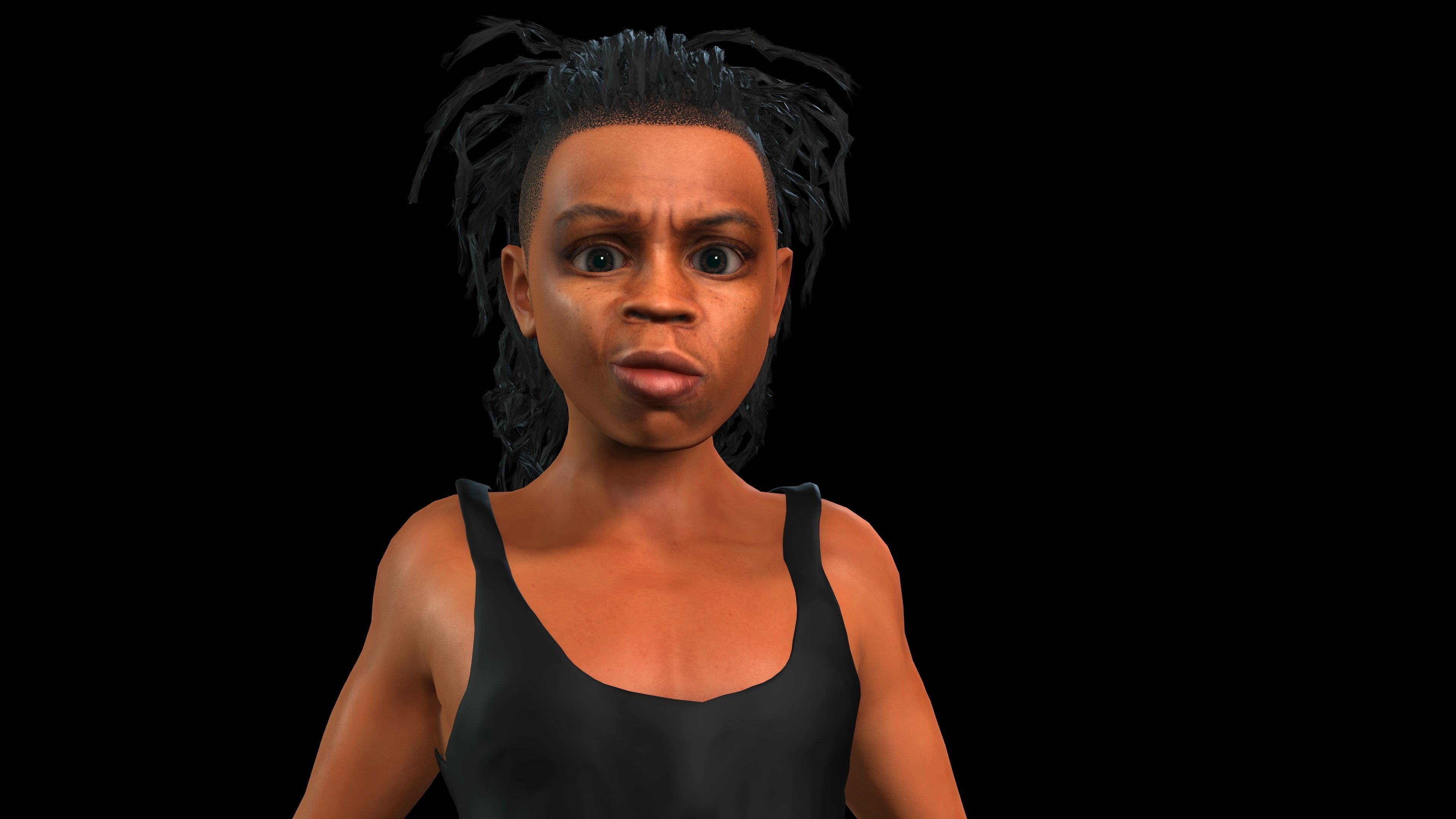 Cartoon Jay Z Character 3D Rigged for Blender Iclone 3ds 3D model ...
