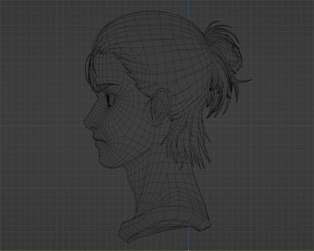 Eren Jaeger Head 3D Model Clean Topology 3D model | CGTrader