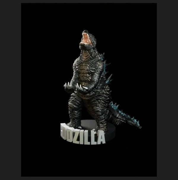 Godzilla joystick holder 3D model 3D printable | CGTrader