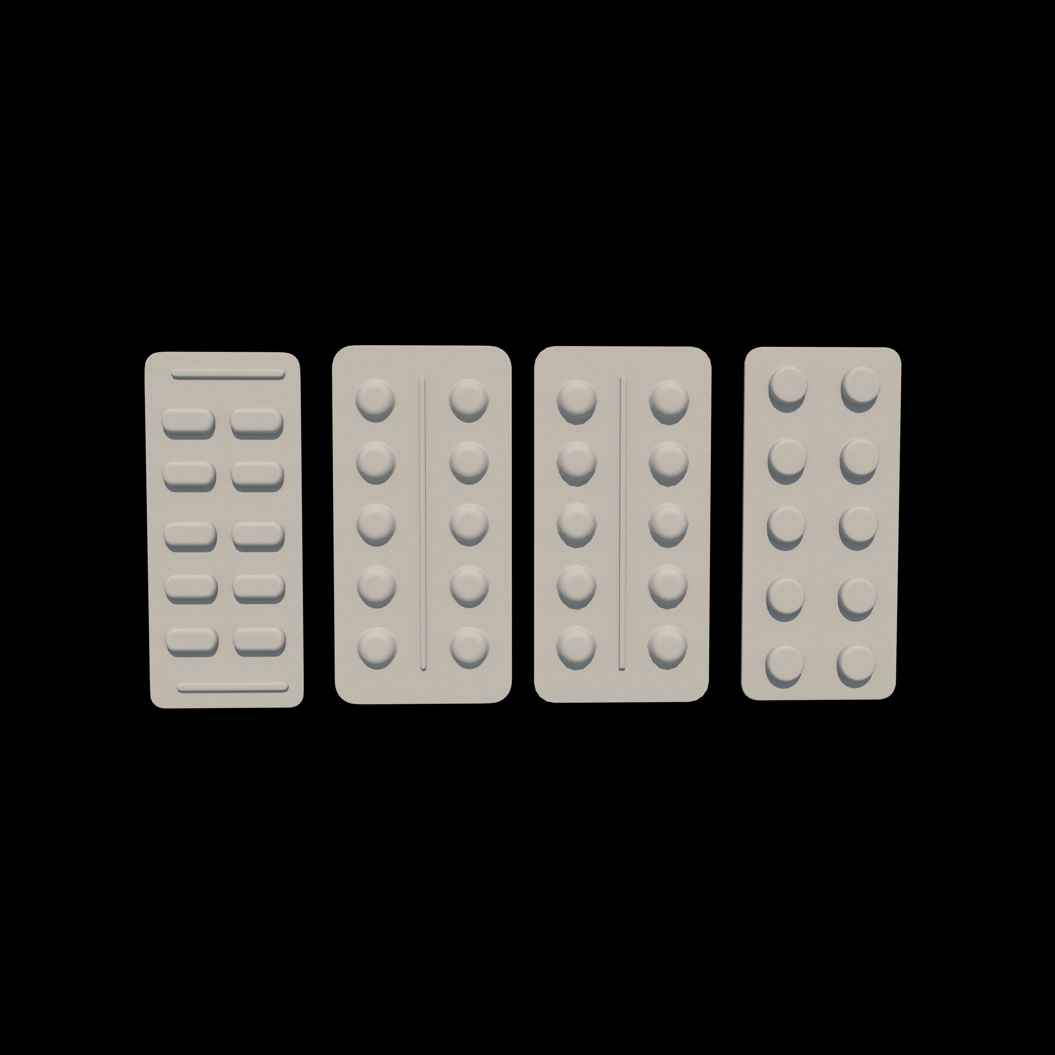 3D model Realistic pills VR / AR / low-poly | CGTrader