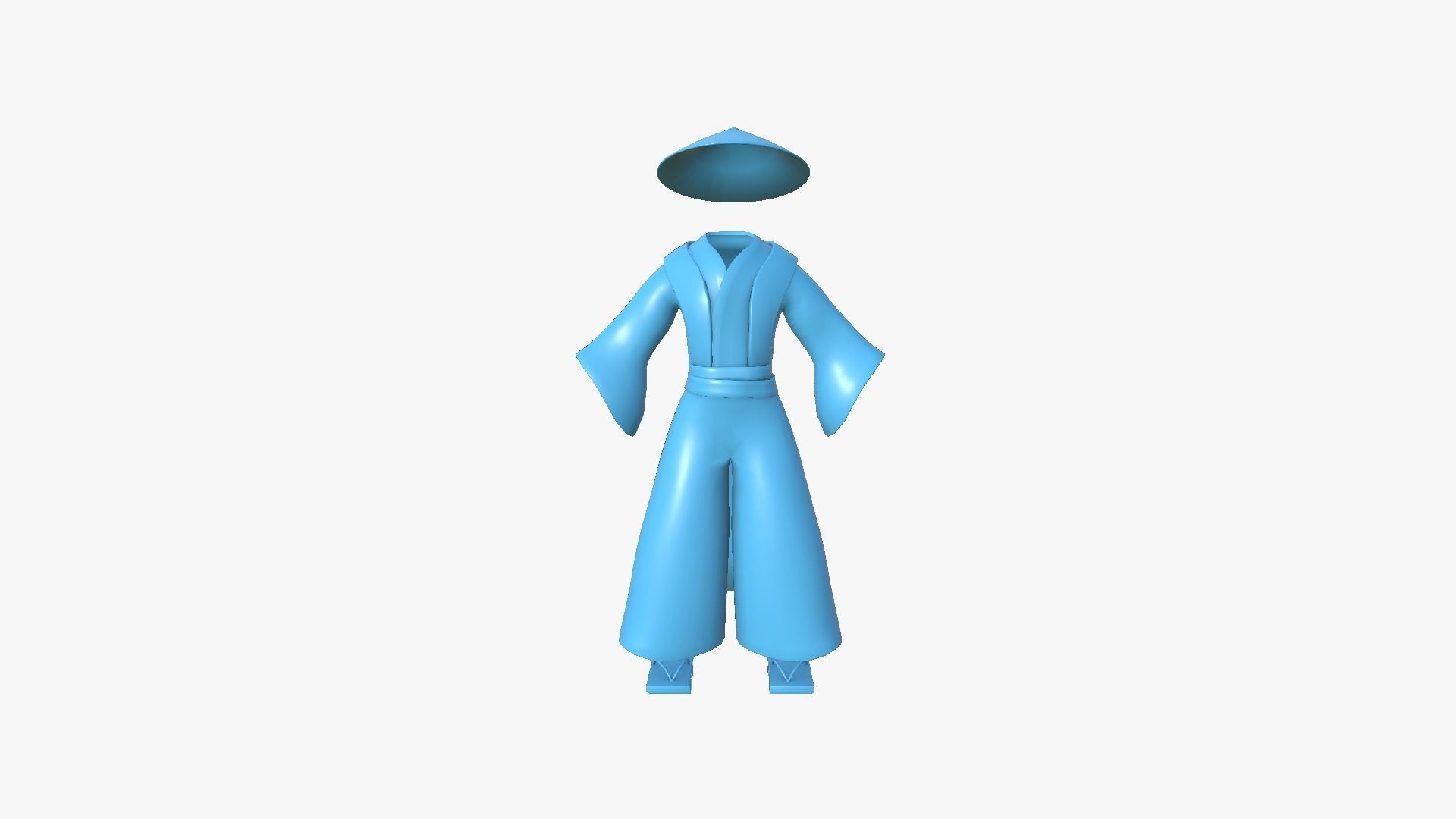 3D model Samurai Old Outfit A02 Raiden - Character Clothing Design VR ...