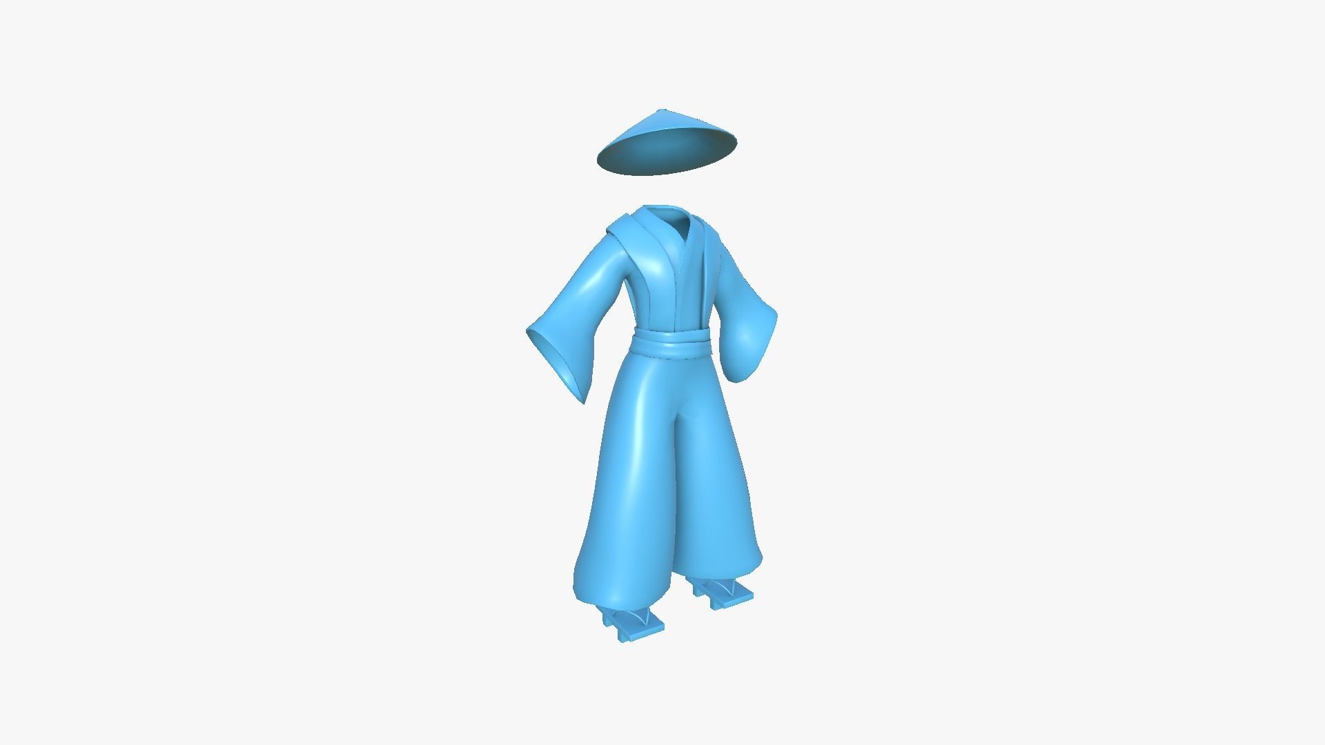 3D model Samurai Old Outfit A02 Raiden - Character Clothing Design VR ...