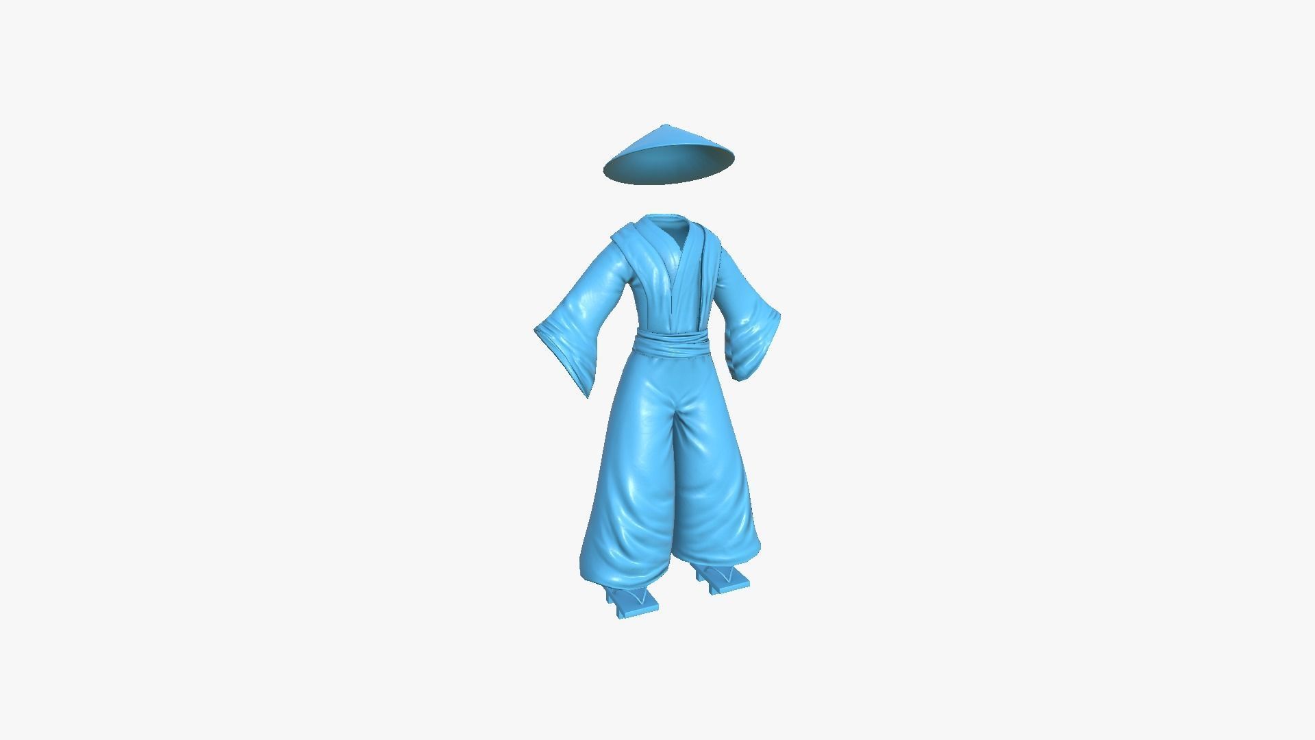 3D model Samurai Old Outfit A02 Raiden - Character Clothing Design VR ...