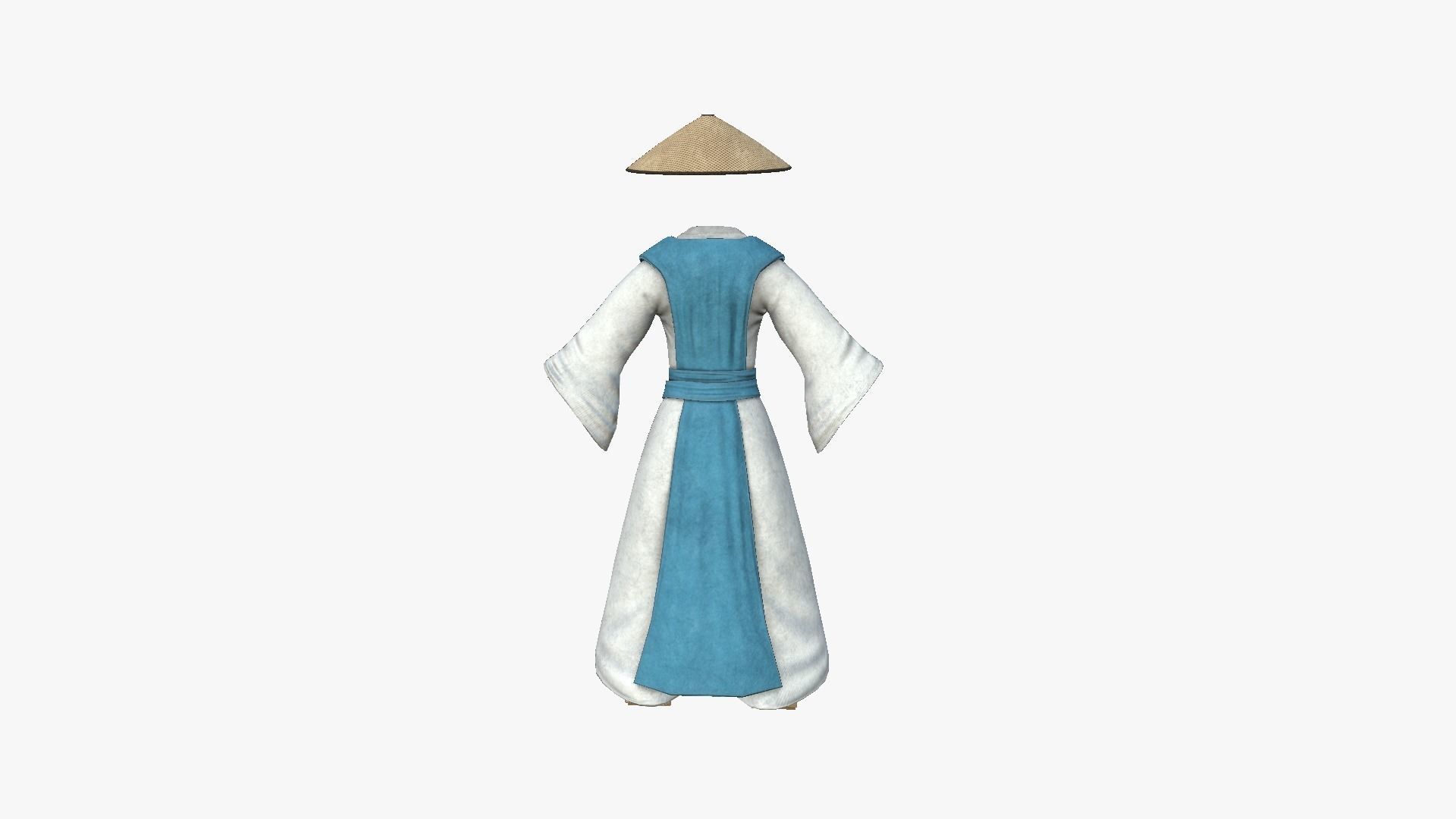 3D model Samurai Old Outfit A02 Raiden - Character Clothing Design VR ...