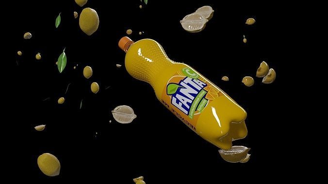 FANTA BOTTLE 3D model | CGTrader