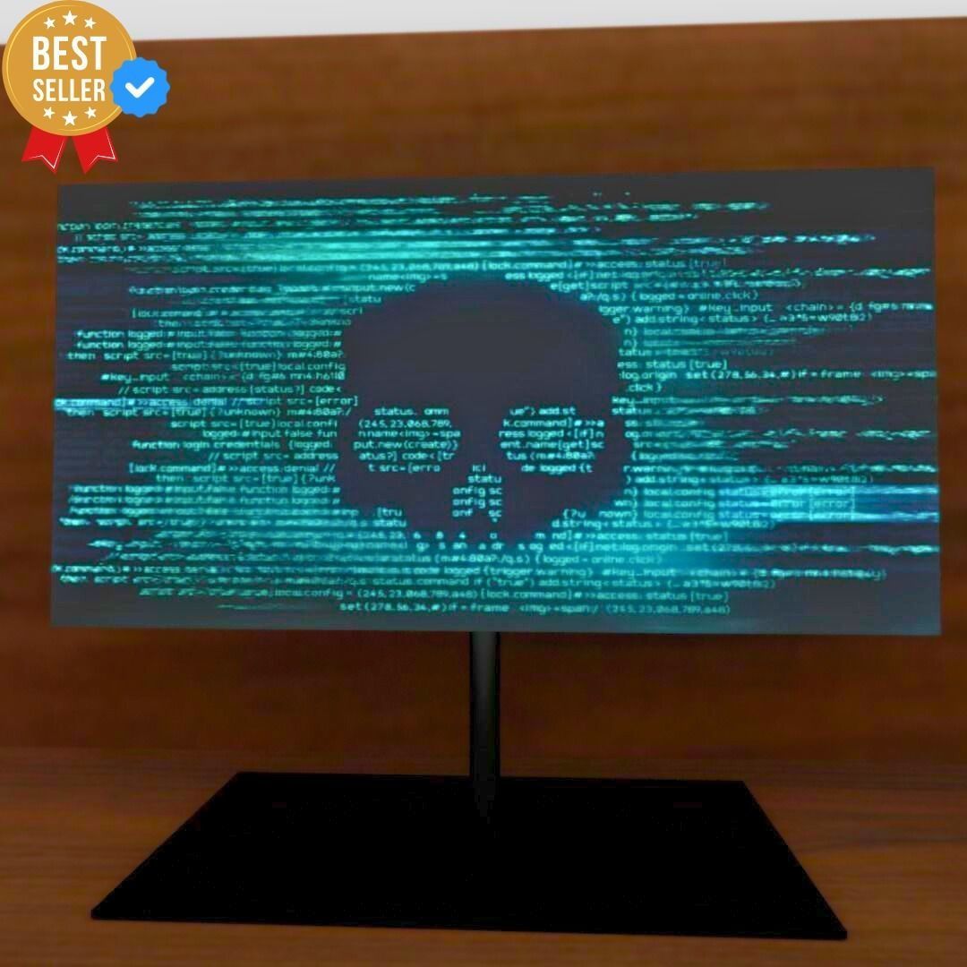 3D model Hacker monitor VR / AR / low-poly | CGTrader