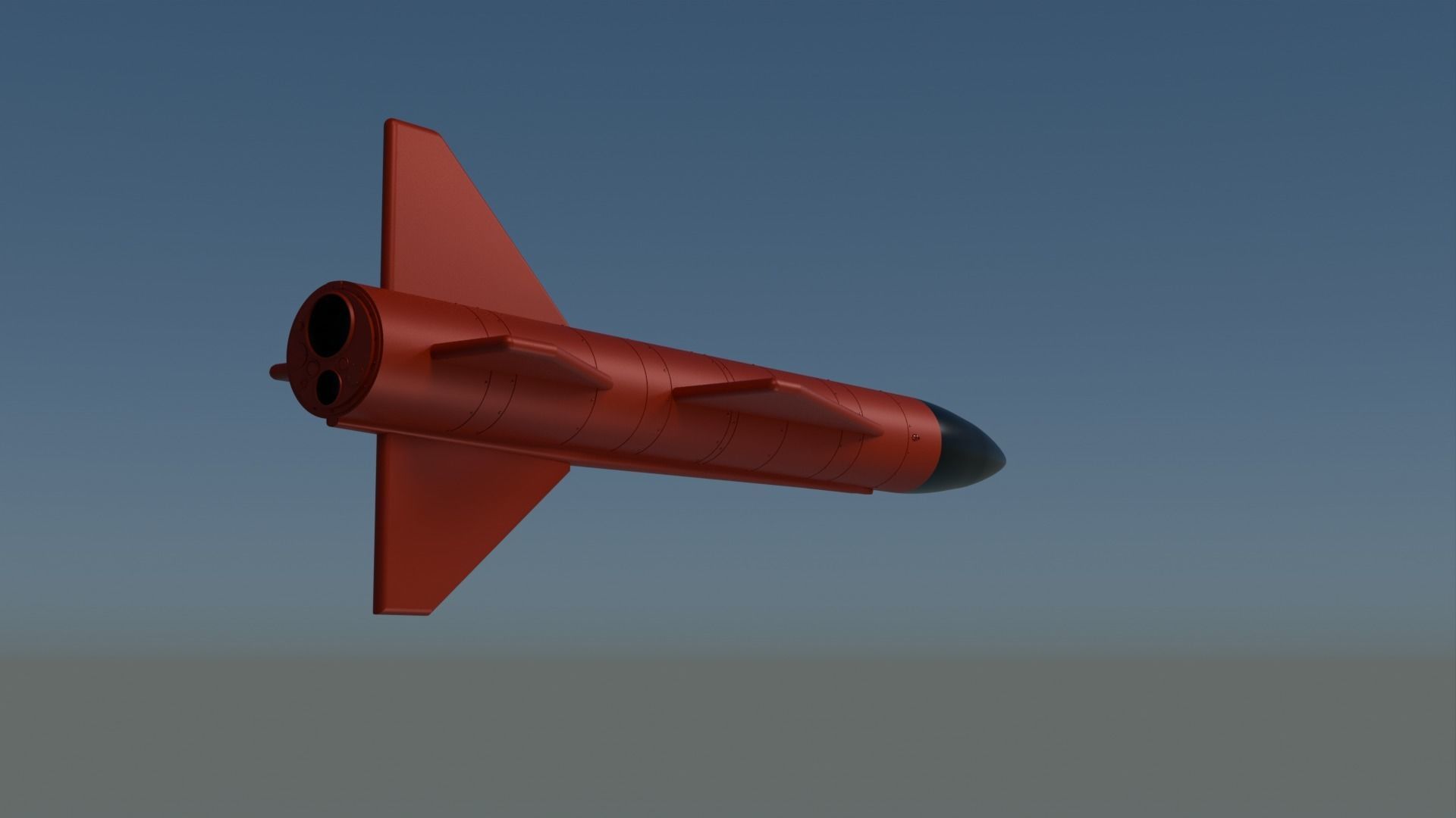 RUSSIAN KH-32 SUPERSONIC CRUISE MISSILE 3D model 3D printable | CGTrader