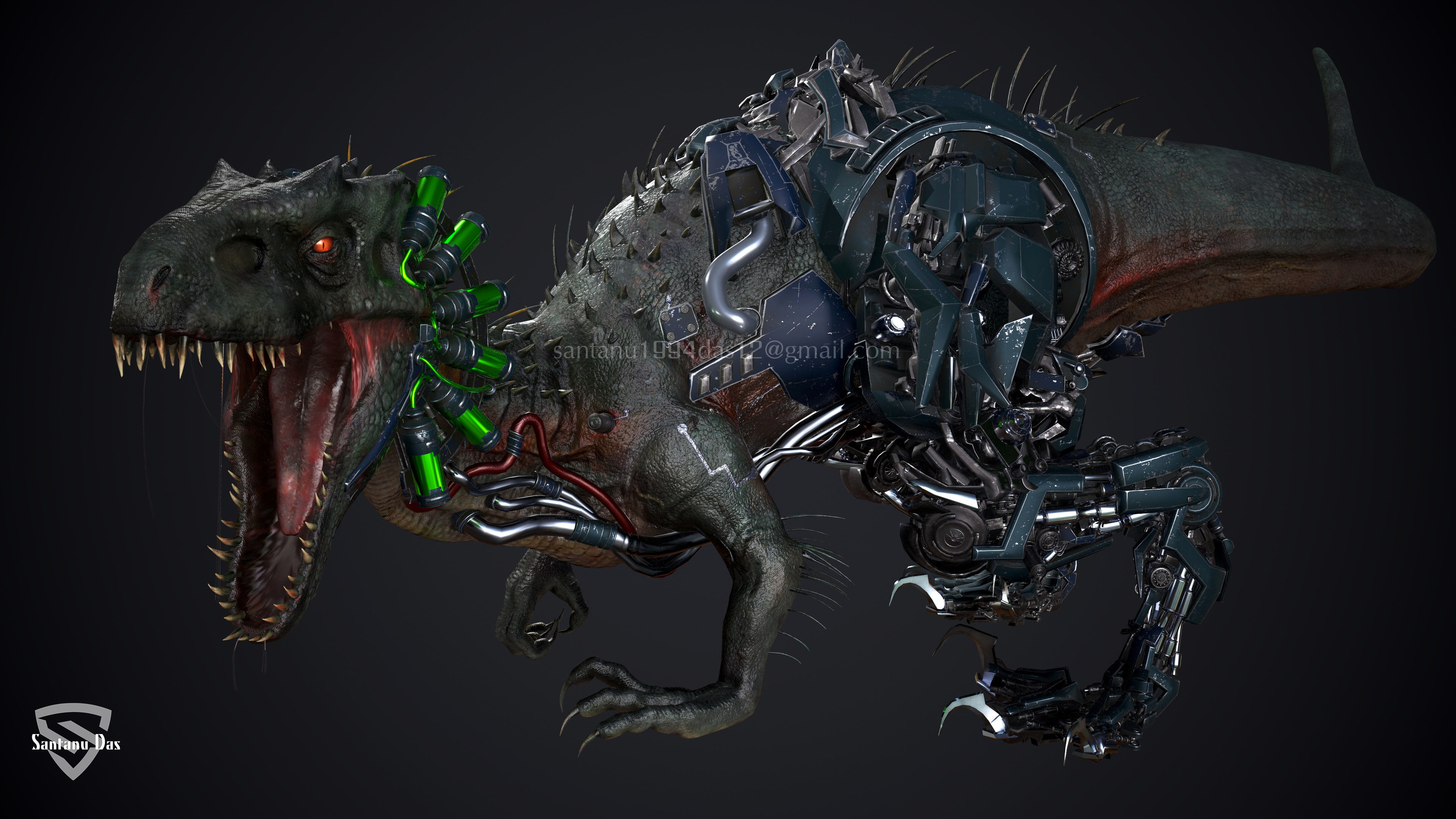 3D model Ultra Indoreptor dinosaur VR / AR / low-poly | CGTrader