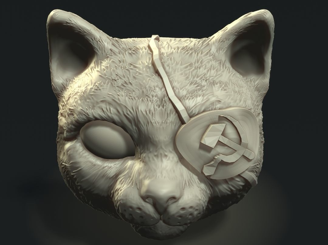 Cat Comunist 3D model 3D printable | CGTrader