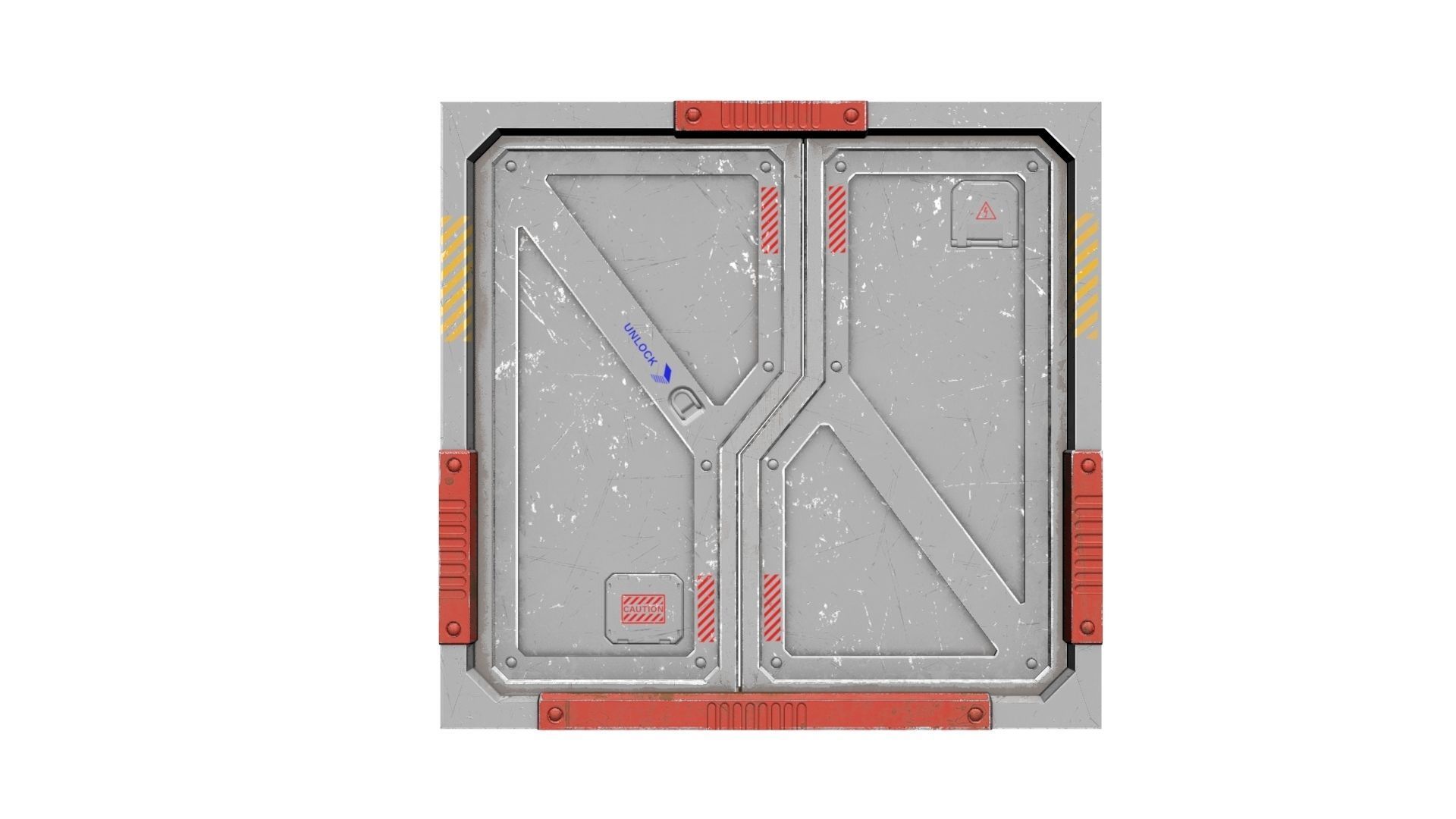 sci fi door free VR / AR / low-poly 3D model | CGTrader