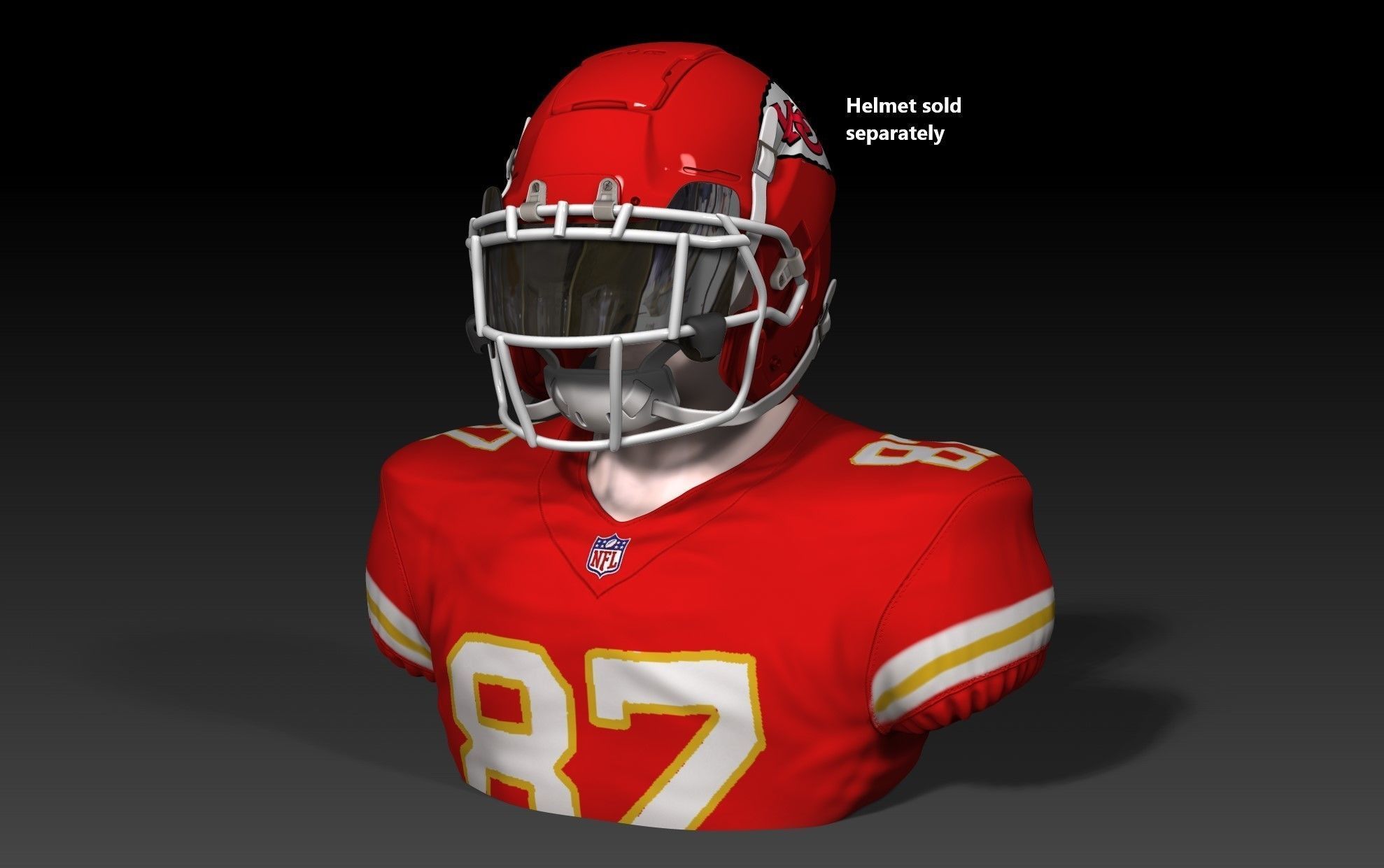 NFL Football Helmet Stand 3D model 3D printable | CGTrader