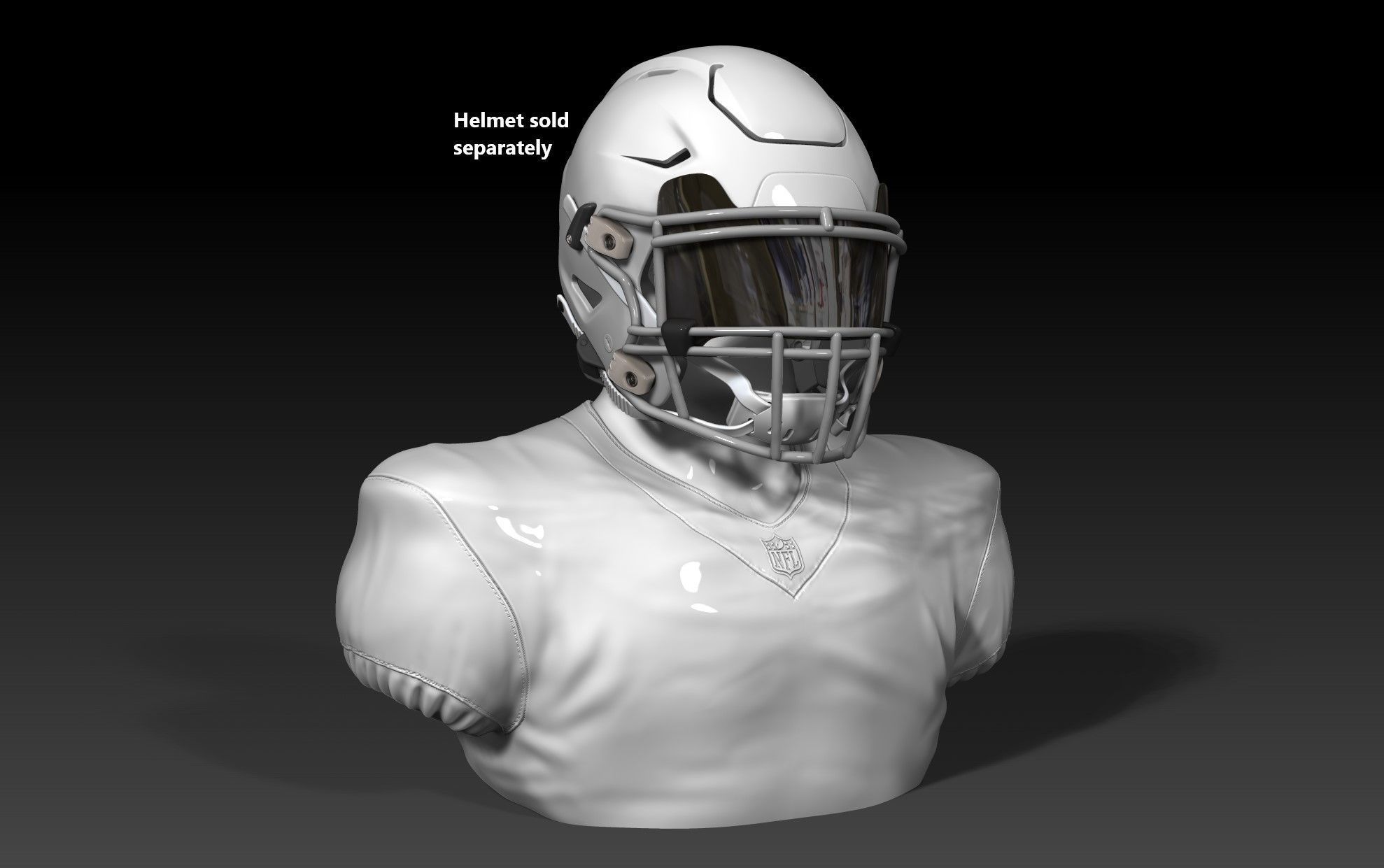 NFL Football Helmet Stand 3D model 3D printable | CGTrader