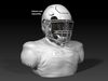 NFL Football Helmet Stand 3D model 3D printable | CGTrader