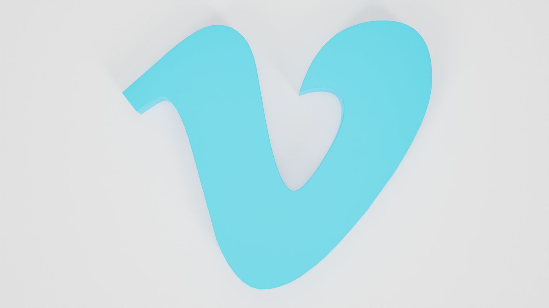 Vimeo 3d logo 3D model | CGTrader