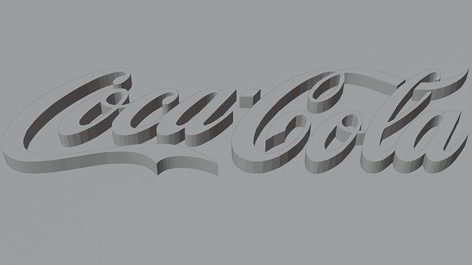 coca cola logo 3d 3D model | CGTrader