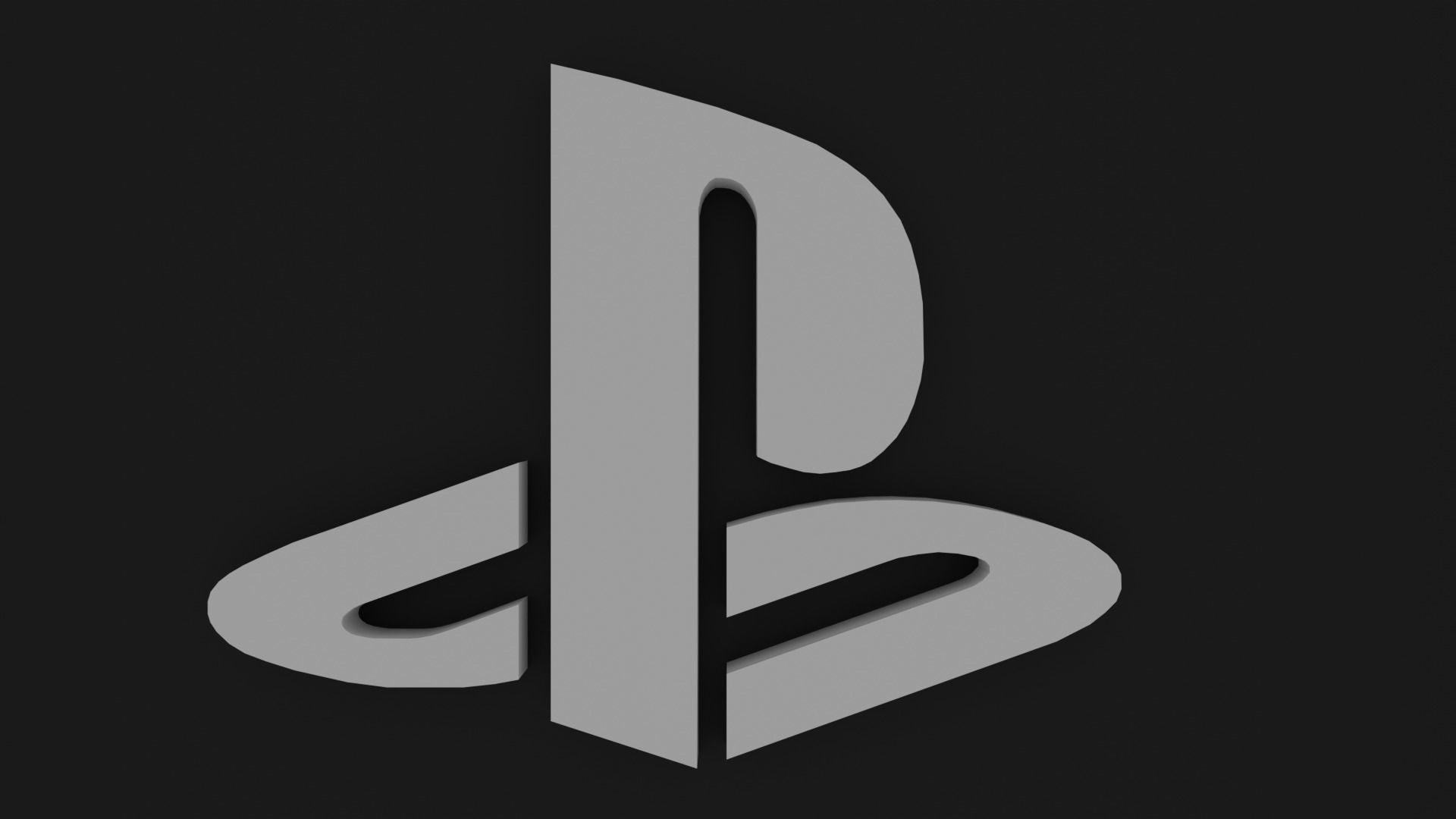Playstation logo free 3D model | CGTrader