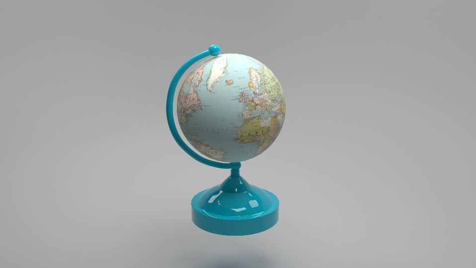 globo objeto mapa mundi 3D model | CGTrader