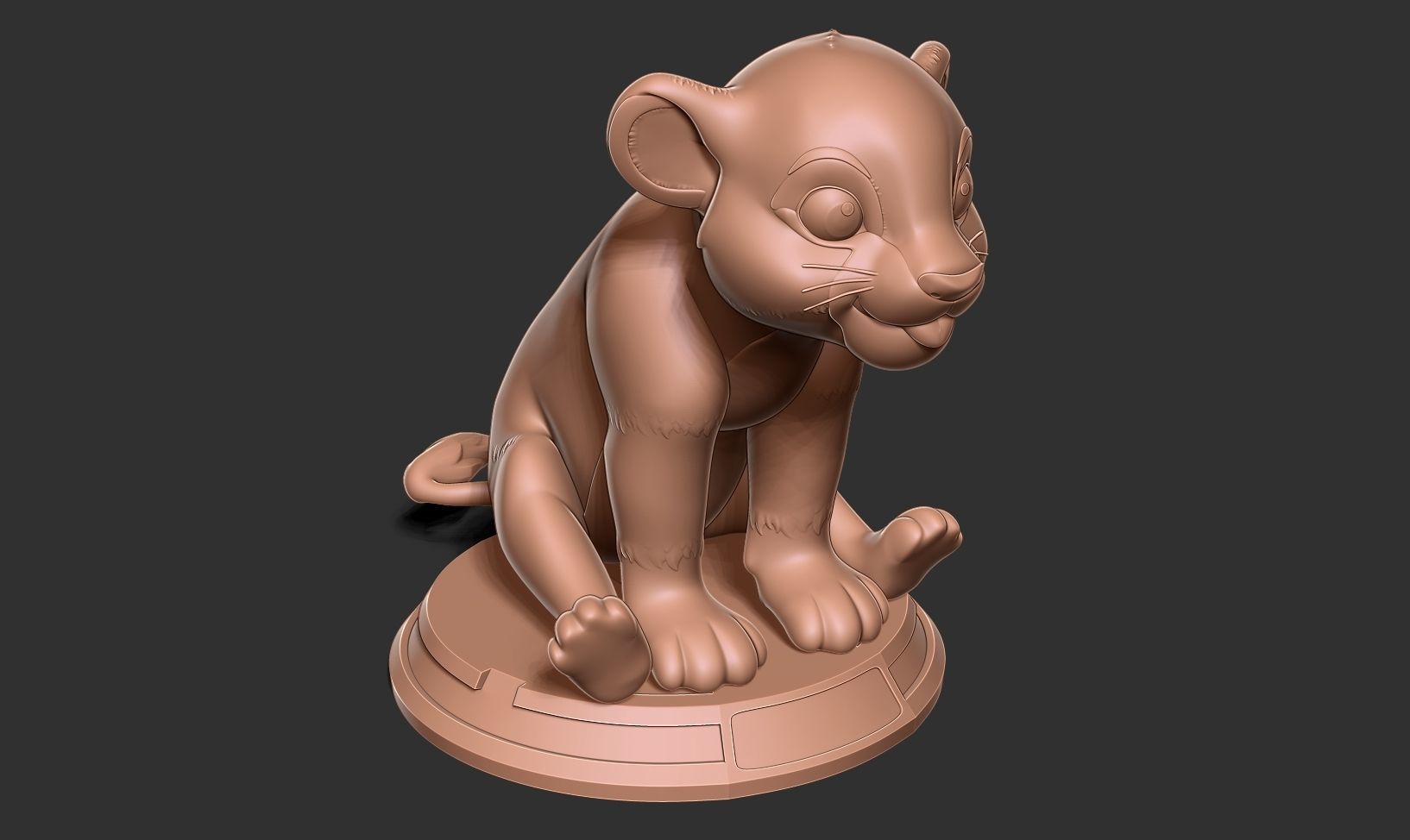 Kid Simba 3D model 3D printable | CGTrader