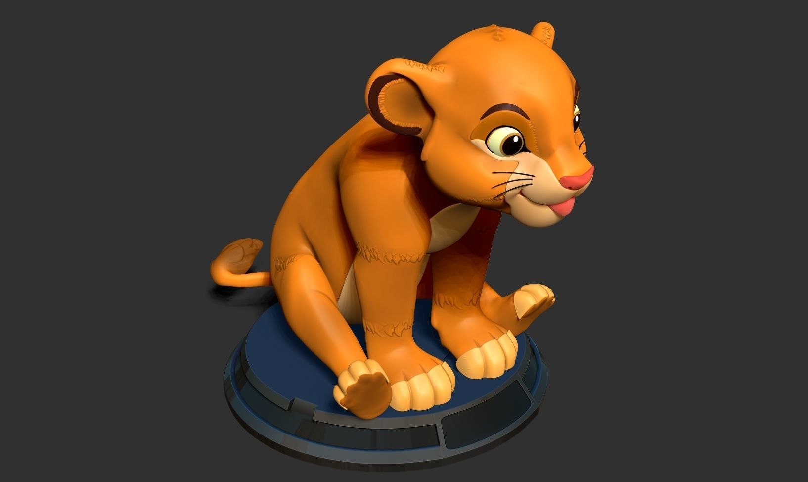 Kid Simba 3D model 3D printable | CGTrader