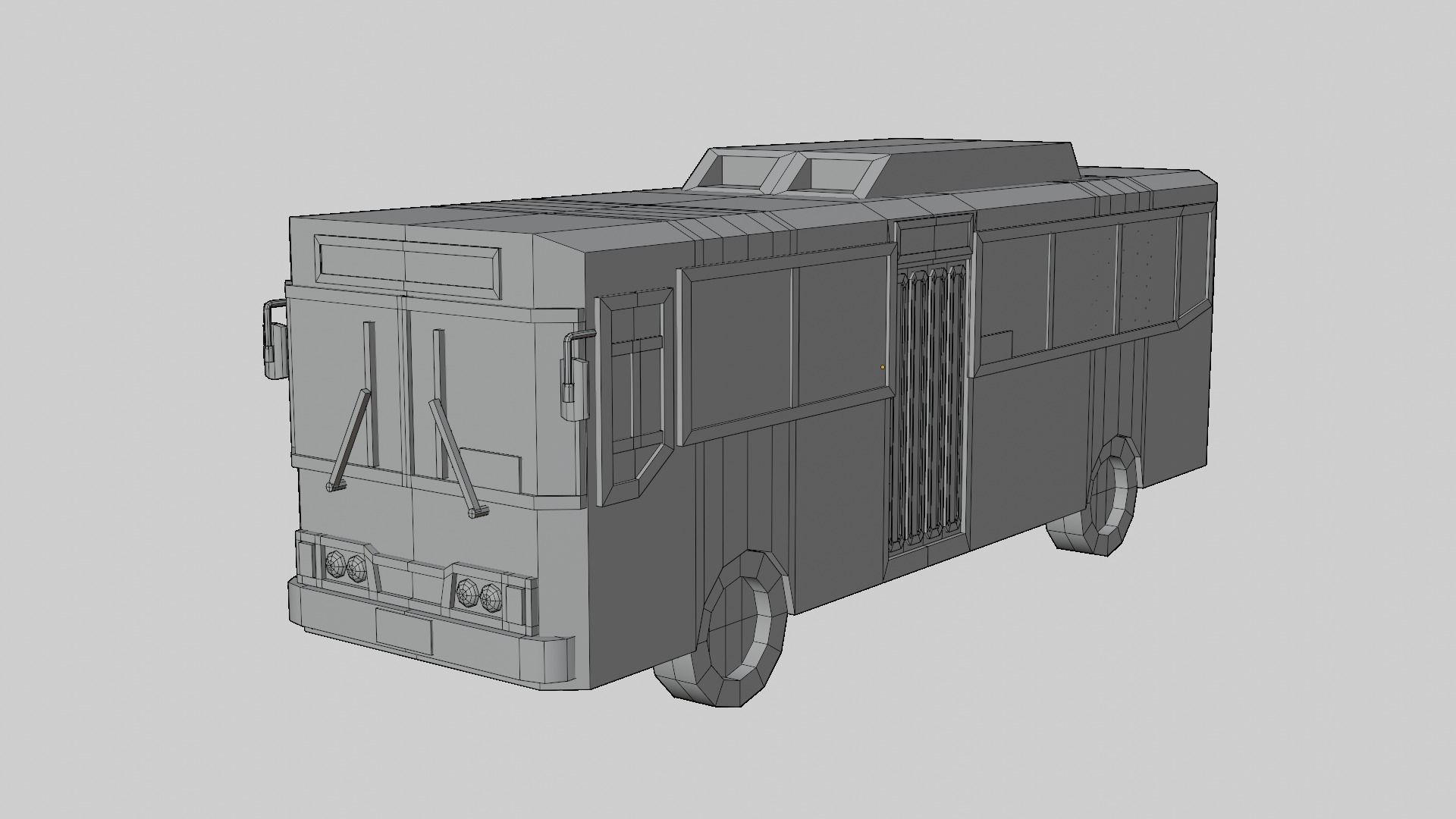3D model Blue Thai bus Low poly v01 VR / AR / low-poly | CGTrader