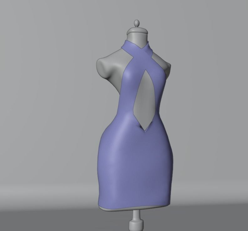 Bratz party DRESS 3D model | CGTrader