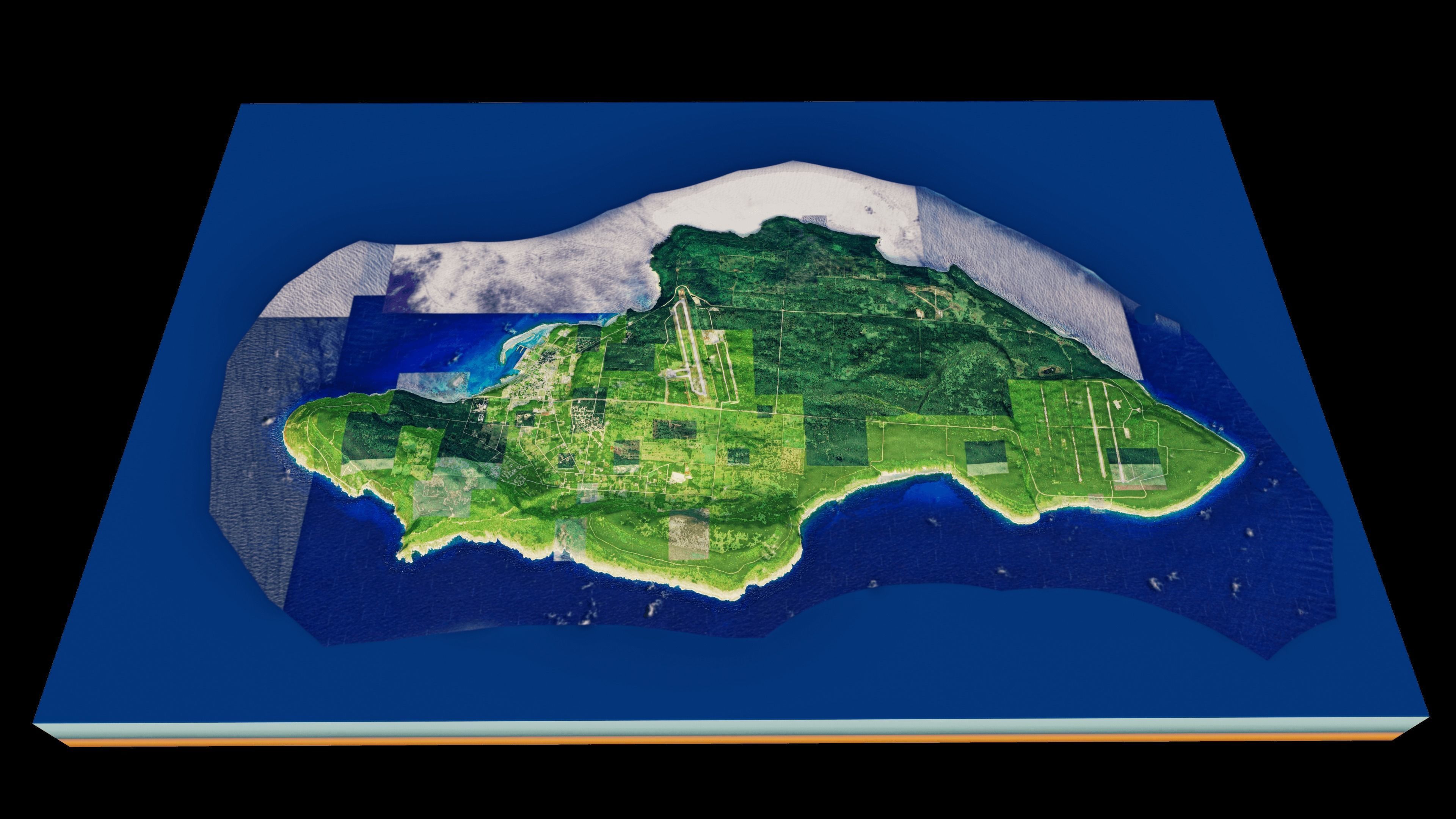 3D model Tinian Island full 3d model terrain VR / AR / low-poly | CGTrader