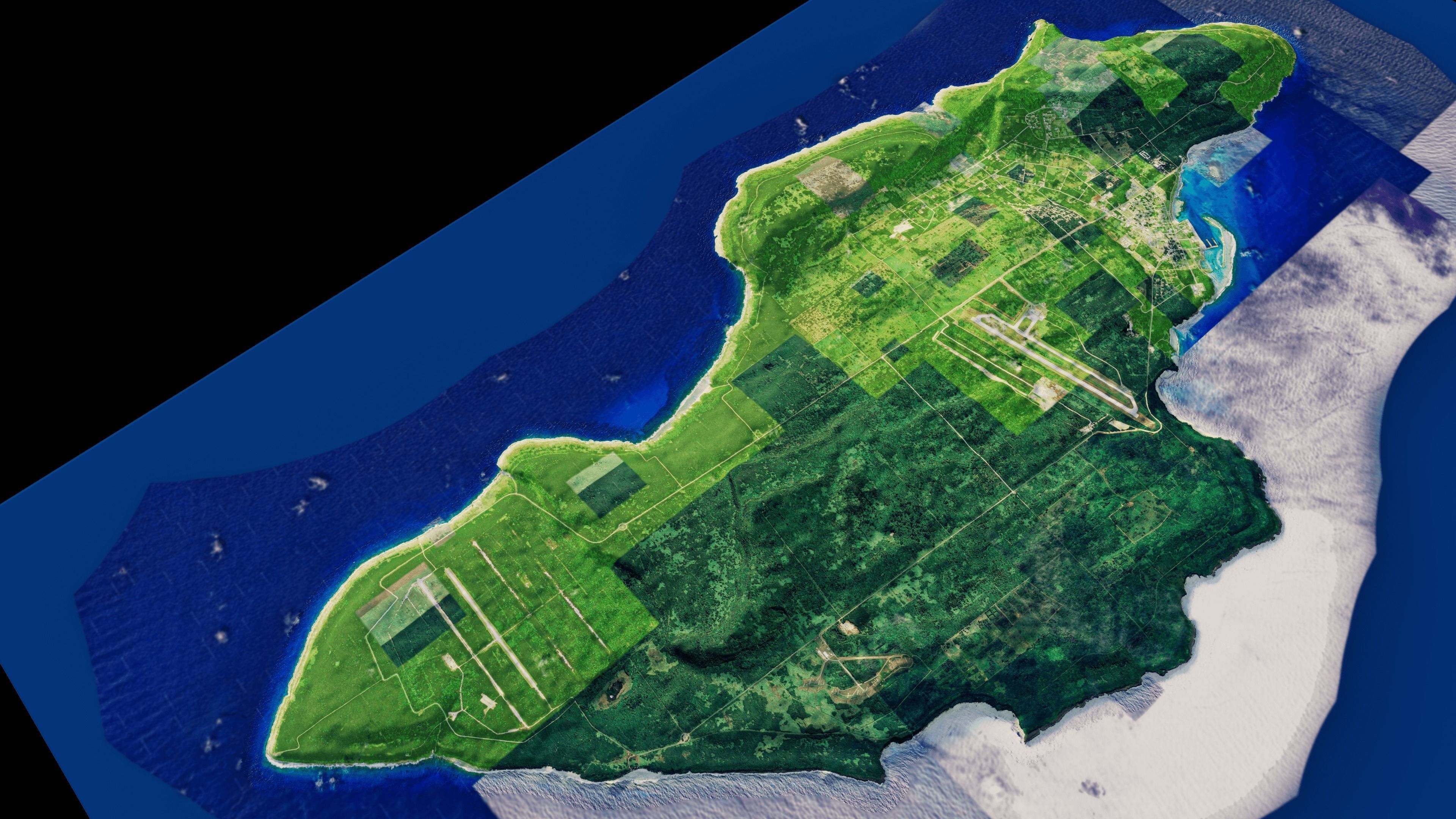 3D model Tinian Island full 3d model terrain VR / AR / low-poly | CGTrader