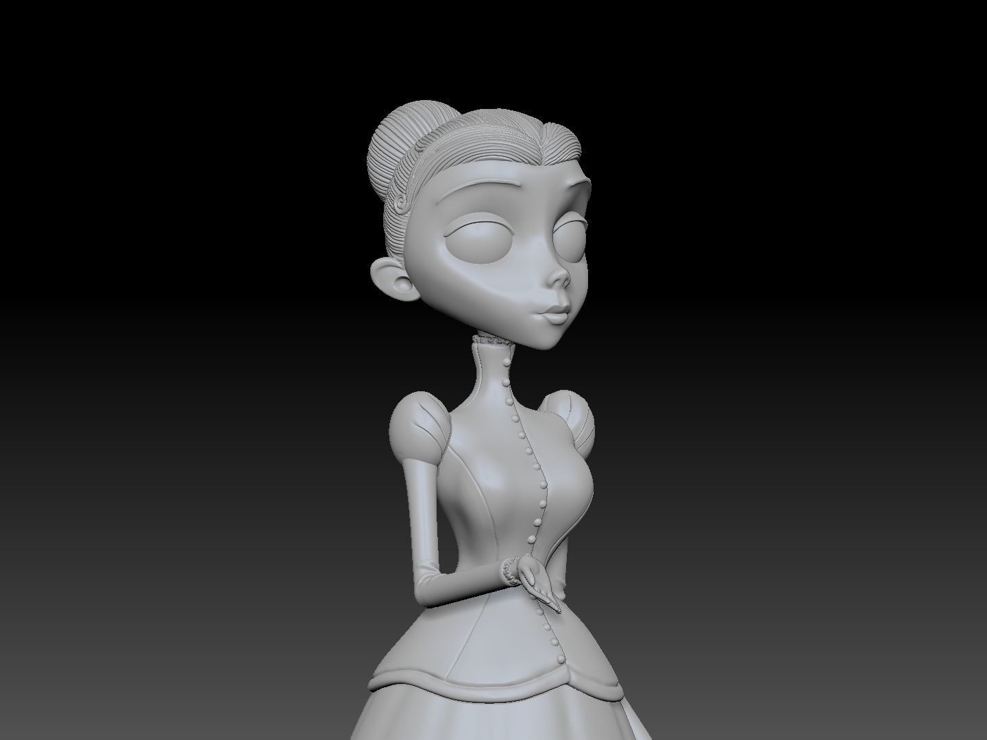 Corpse Bride Victoria Everglot 3D print model 3D model 3D printable ...