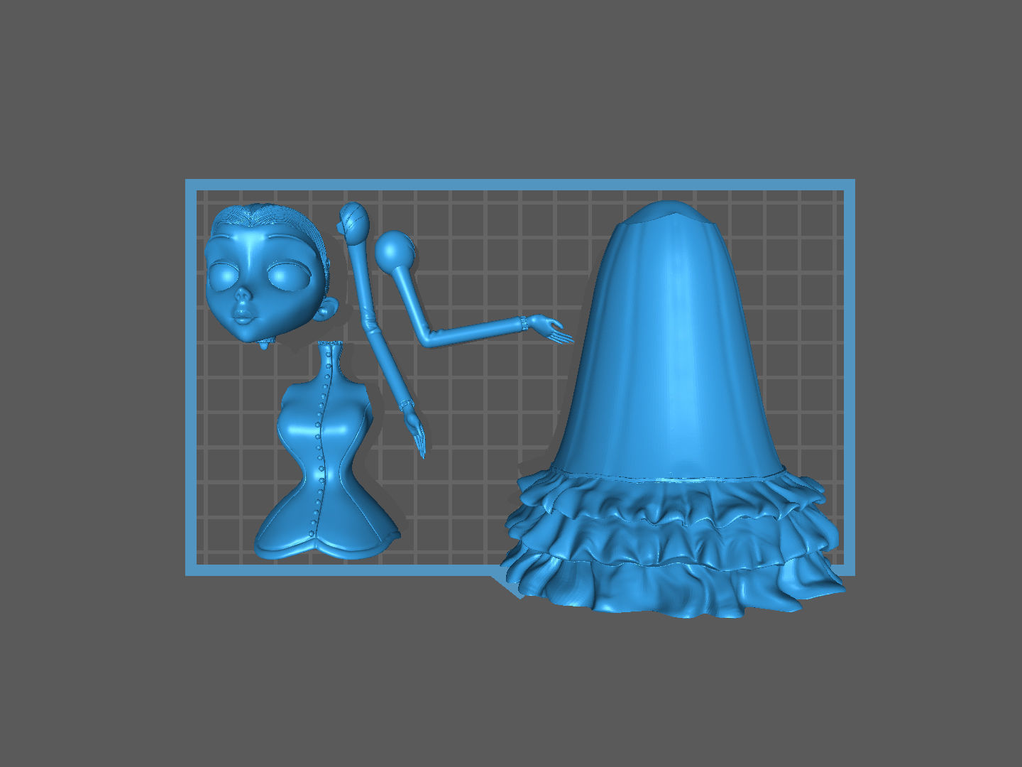 Corpse Bride Victoria Everglot 3D print model 3D model 3D printable ...