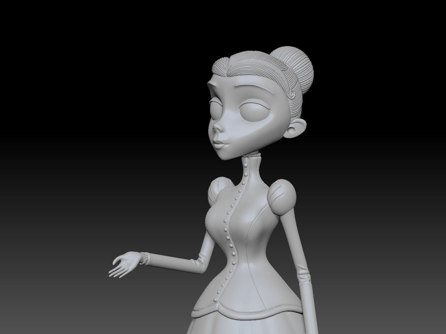 Corpse Bride Victoria Everglot 3D print model 3D model 3D printable ...