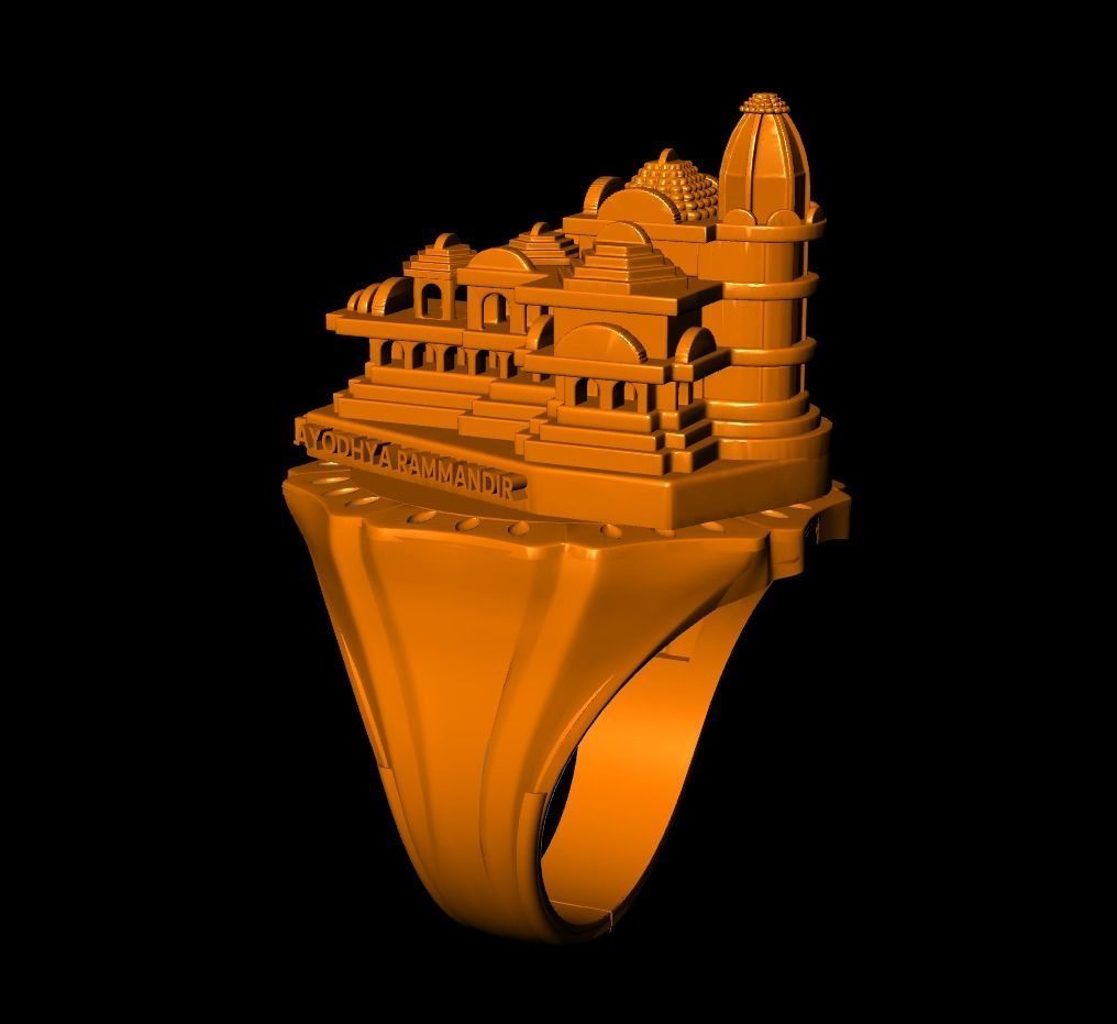Ram Mandir 3D model 3D printable | CGTrader