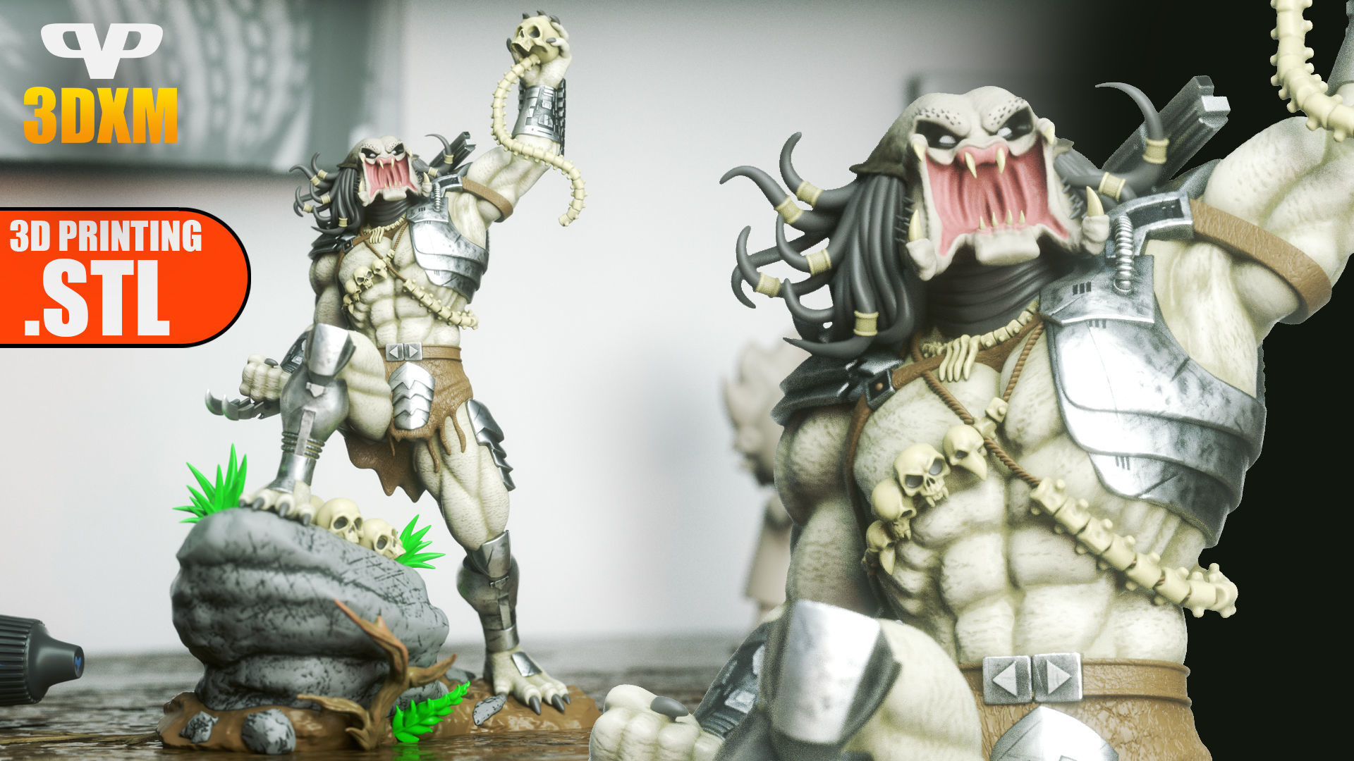 Predator STL for 3D Printing 3DXM ChibiSTL 3D model 3D printable | CGTrader