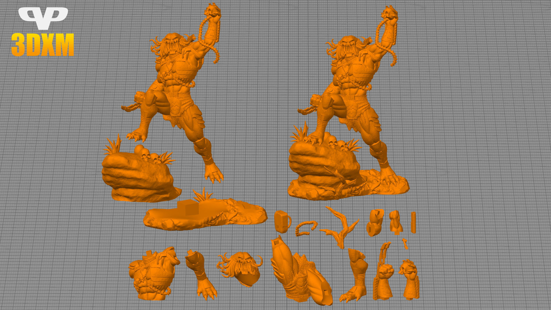 Predator STL for 3D Printing 3DXM ChibiSTL 3D model 3D printable | CGTrader