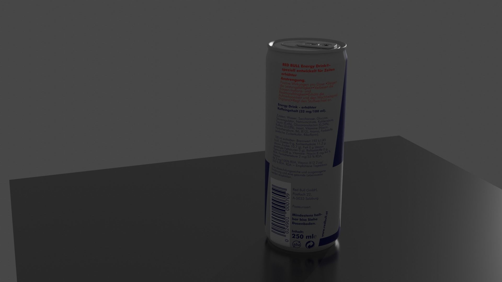 Red Bull Energy Drink Can free 3D model | CGTrader