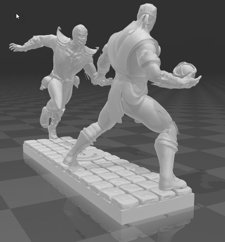 Sub Zero vs Scorpio fighters from the Mortal Kombat video game 3D model 3D printable | CGTrader