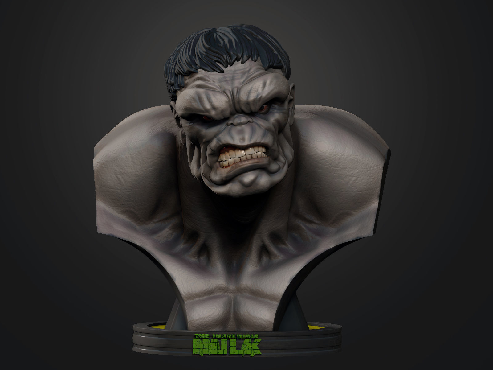 Busto Hulk 3D model 3D printable | CGTrader