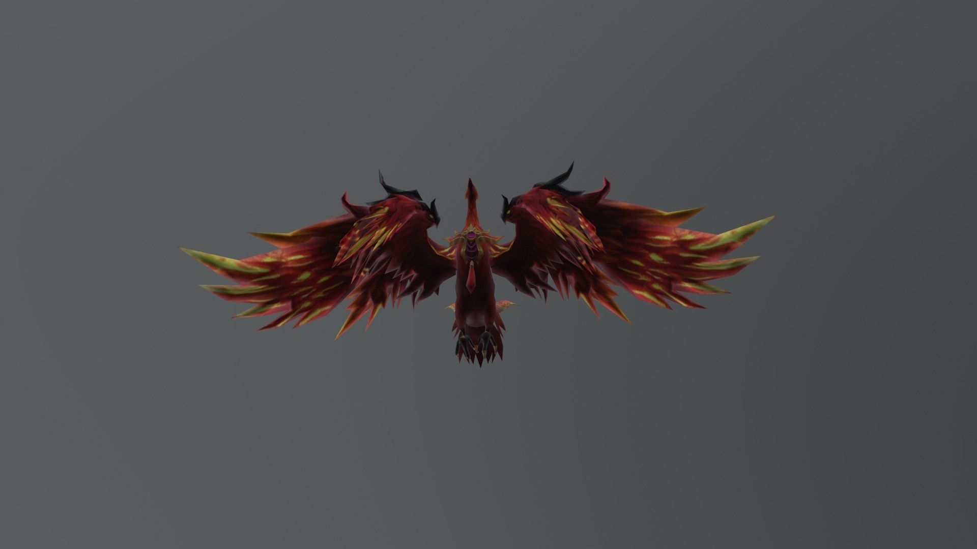3D model Fire Phoenix Creature VR / AR / low-poly | CGTrader