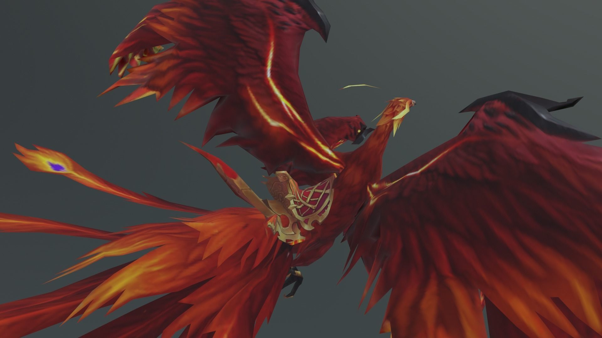 3D model Fire Phoenix Creature VR / AR / low-poly | CGTrader
