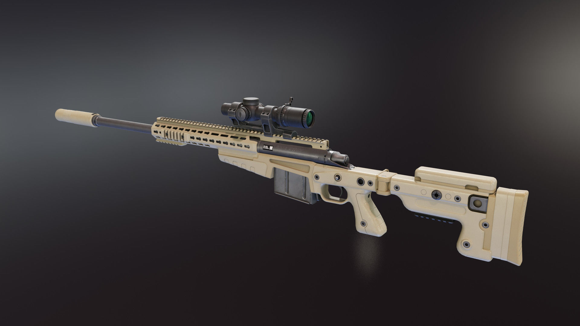 3D model AICS MK13 Mod7 VR / AR / low-poly | CGTrader