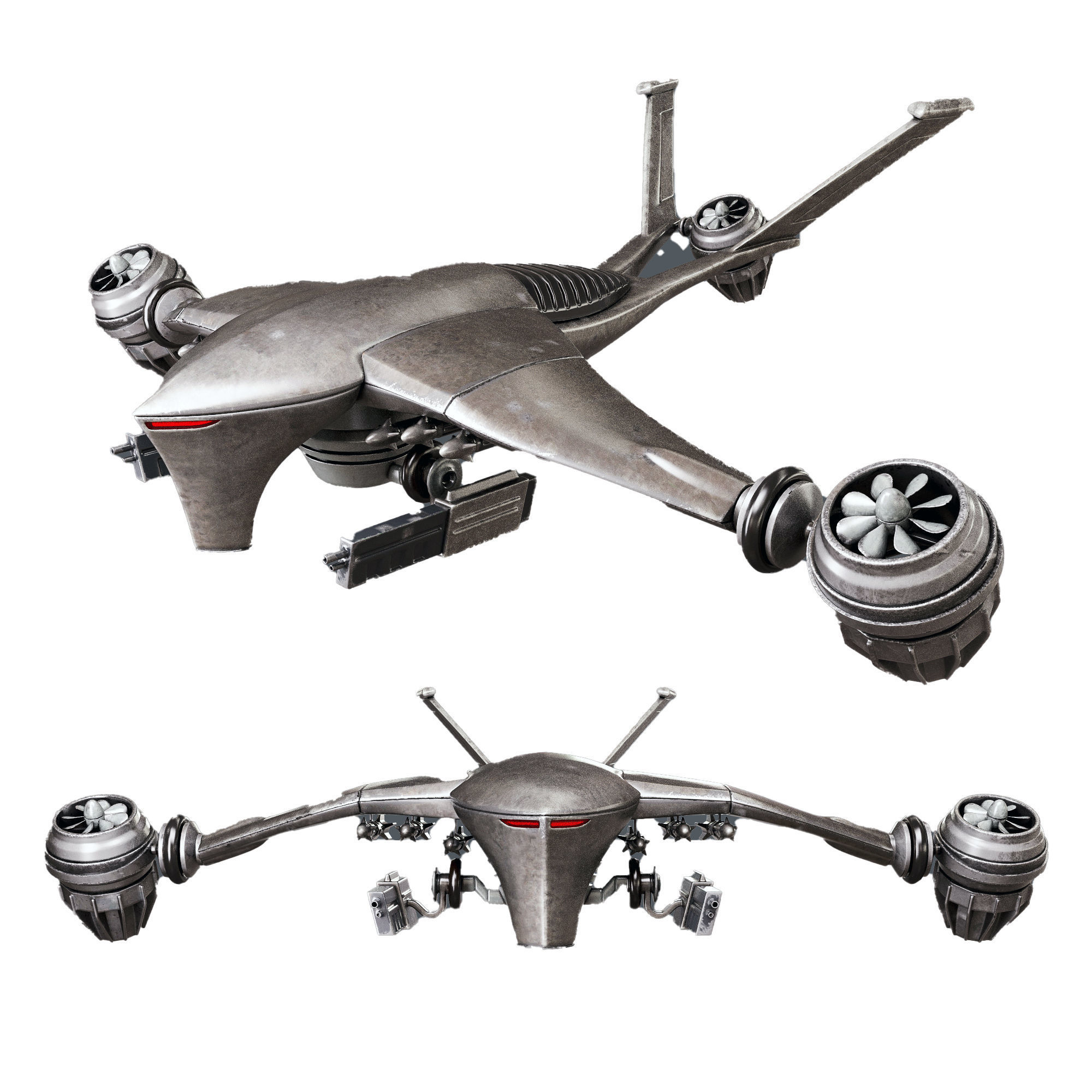 3D model Killer Drone VR / AR / low-poly | CGTrader