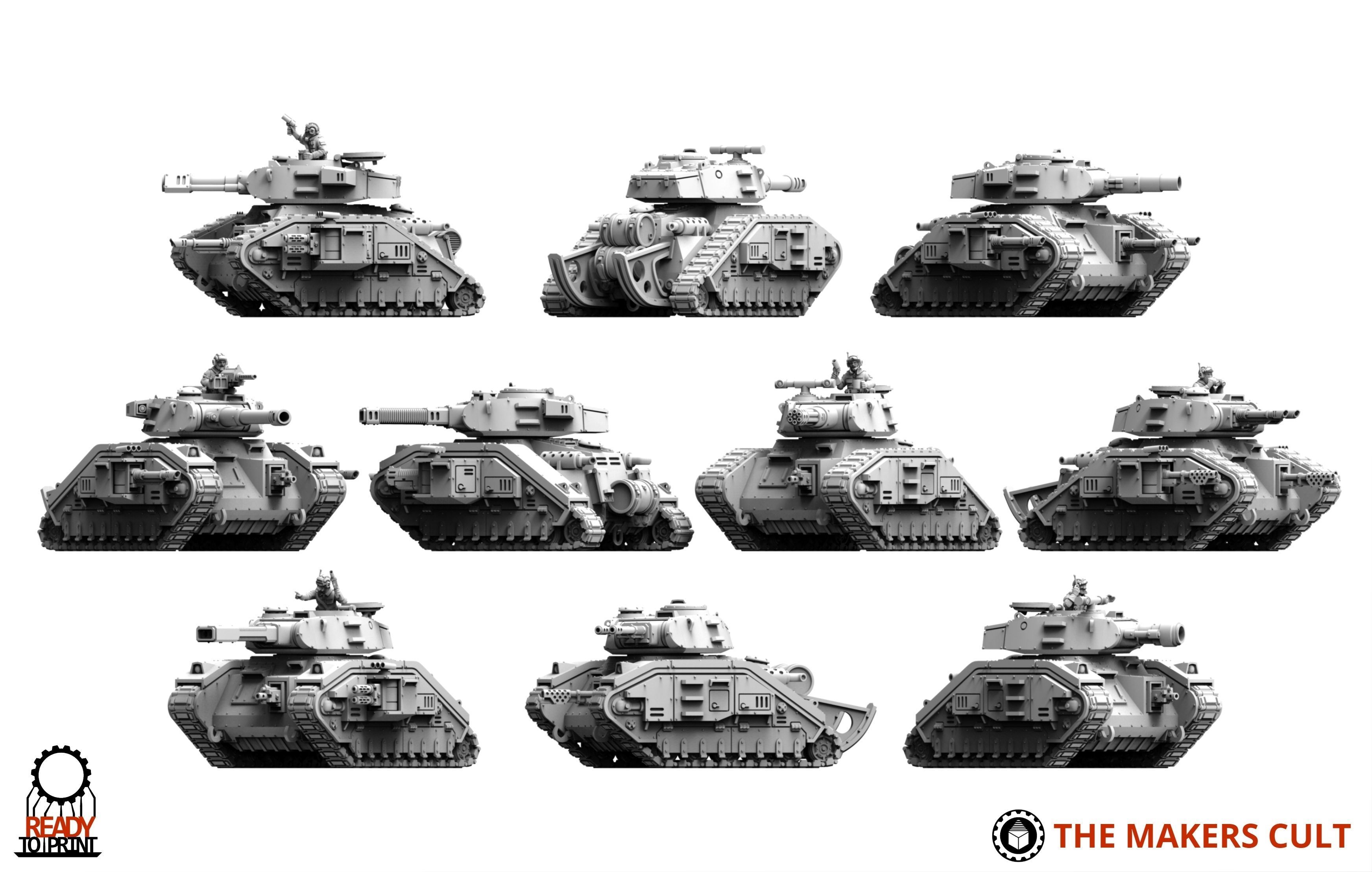 Universal Guard - Light Battle Tank 3D model 3D printable | CGTrader