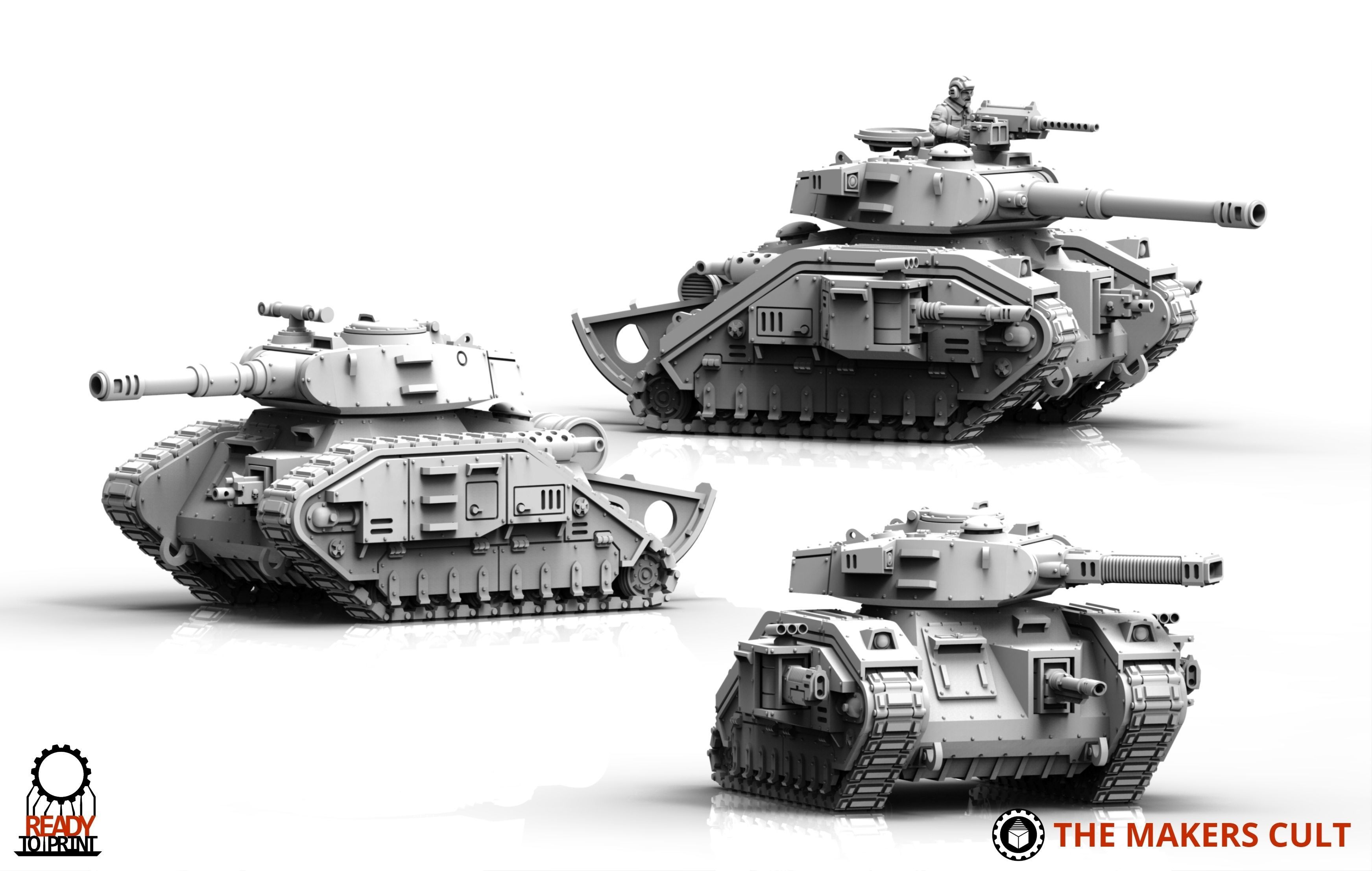 Universal Guard - Light Battle Tank 3D model 3D printable | CGTrader
