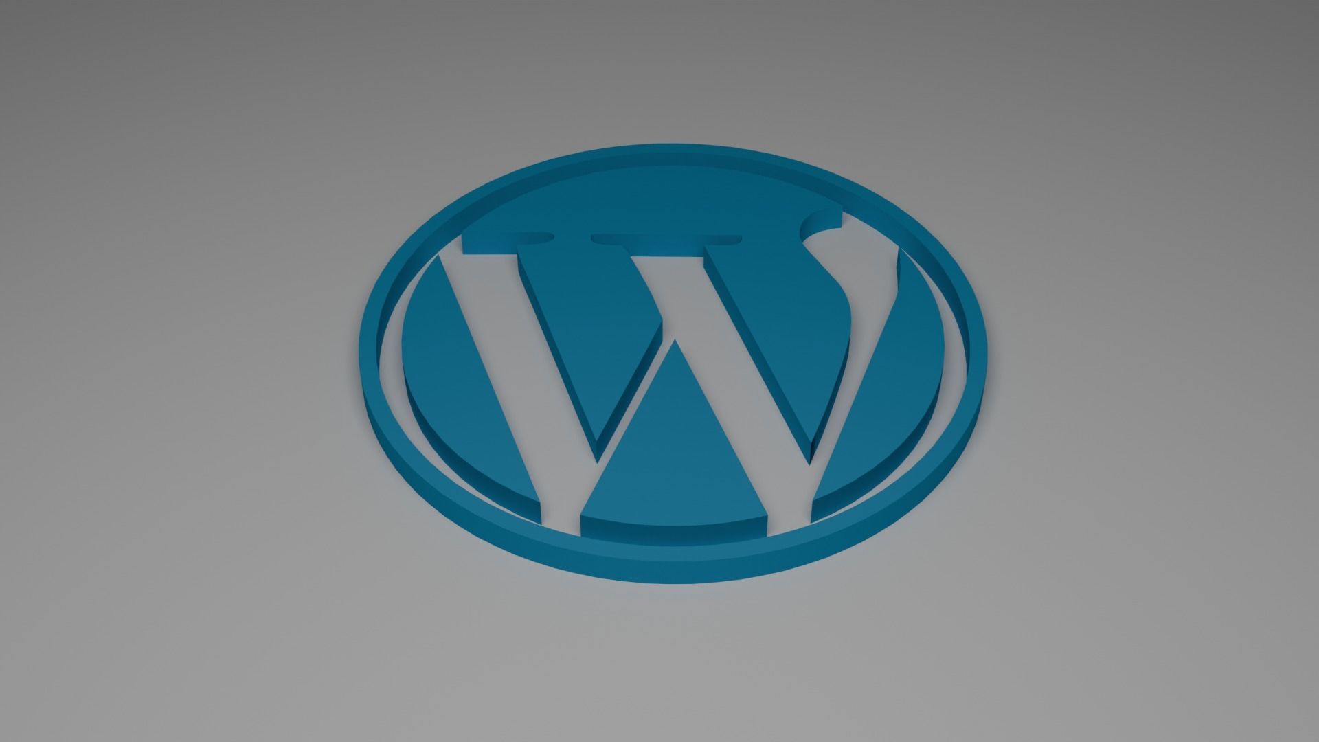 3d logo Wordpress 3D model | CGTrader