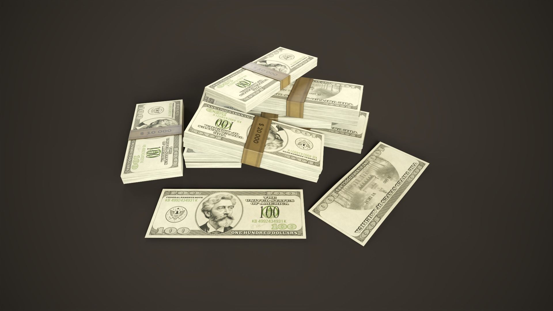 3D model Unique Banknotes VR / AR / low-poly | CGTrader