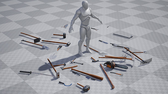 Hand Tools - Unreal Engine Project 3D model | CGTrader