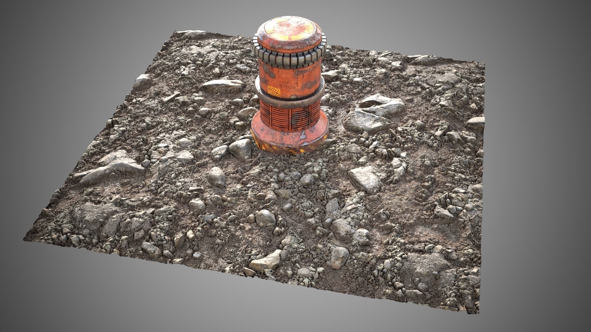 3D model Stone mud ground tile VR / AR / low-poly | CGTrader