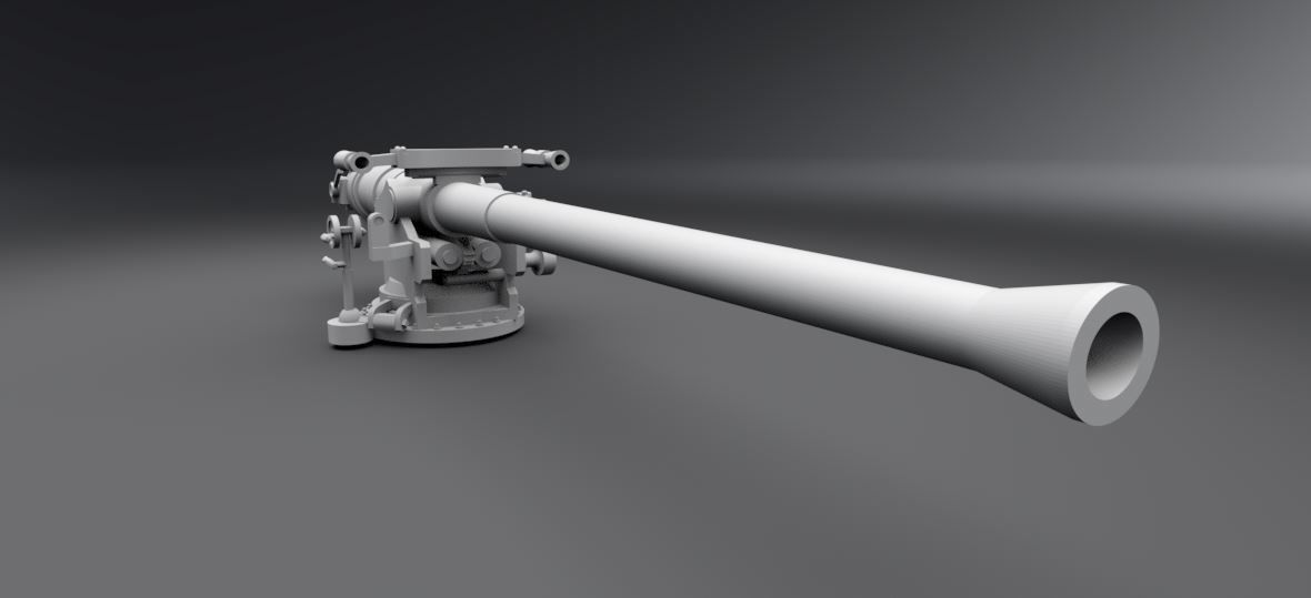 5 inch 51 caliber Scale model 3D model 3D printable | CGTrader